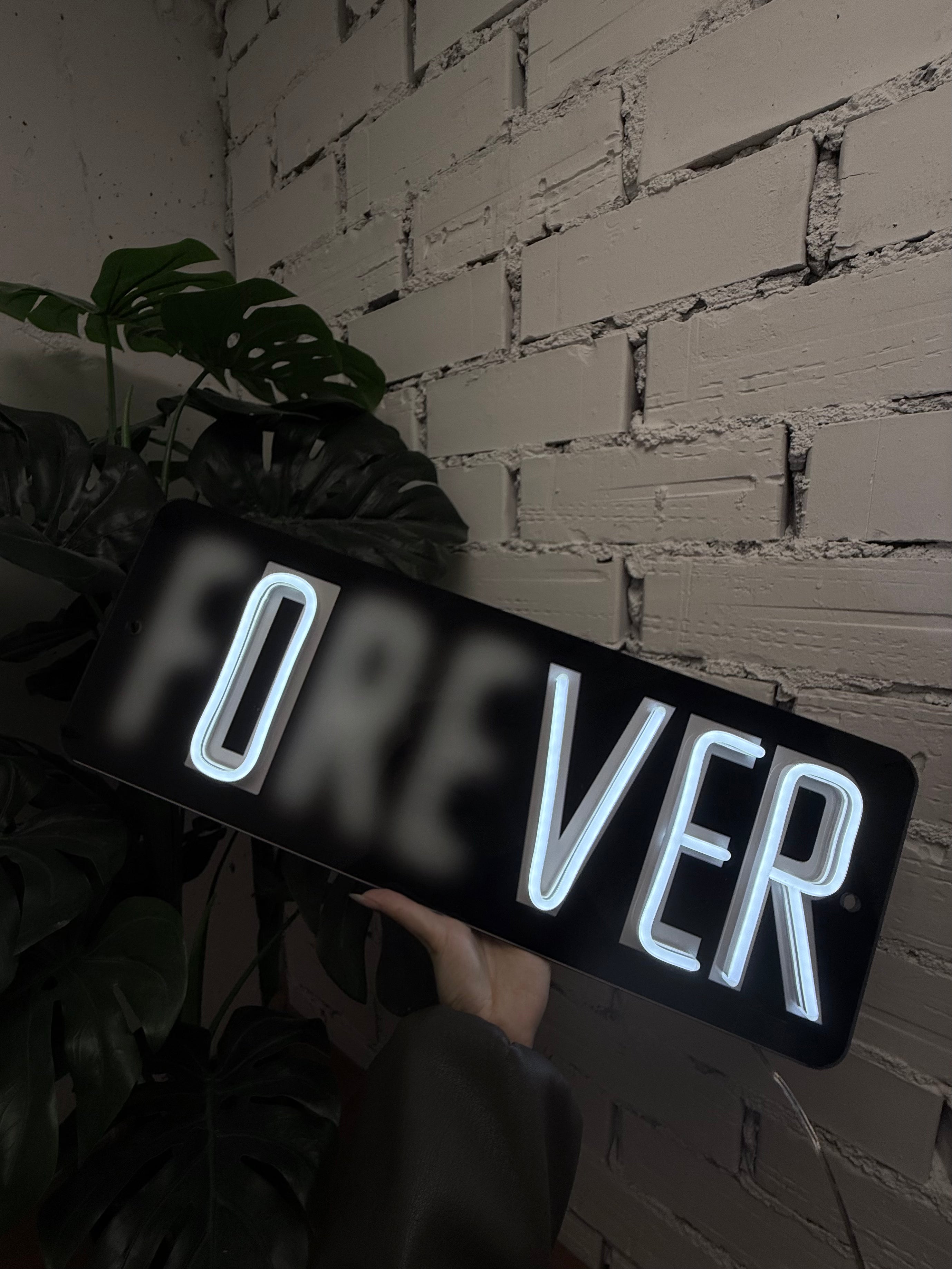"Forever/Over" Neon LED Sign – UNDERNEON